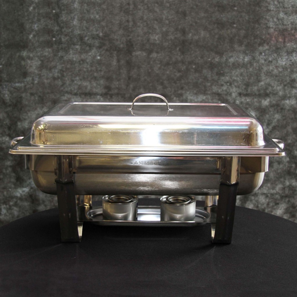 Chaffing Dish Rectangle (Incls Fuel) | Harrisons HireMaster Wanganui