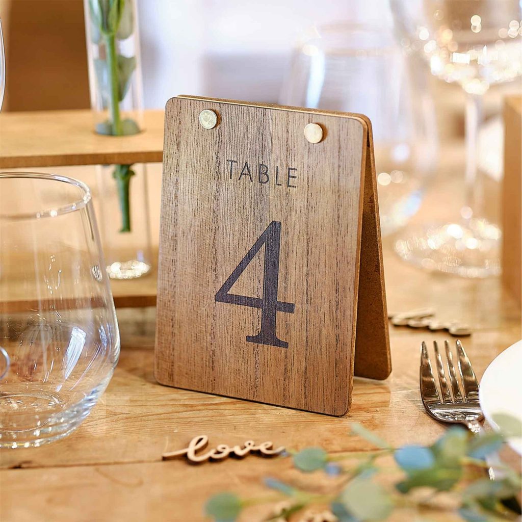 Table Number Stand Wooden A Frame | Harrisons HireMaster Wanganui